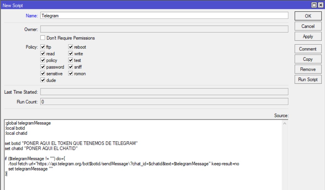 Script para enviar mensajes de telegram con mikrotik - domotuto