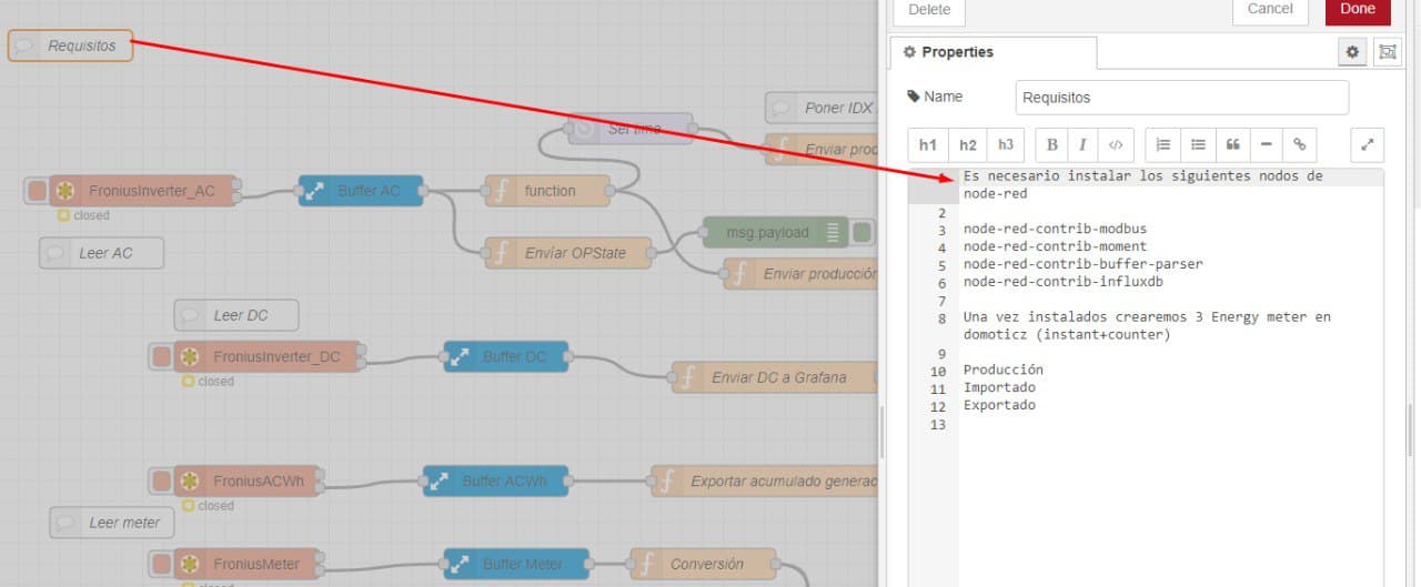 Lectura del modbus de Fronius para cargar datos en Domoticz mediante ...